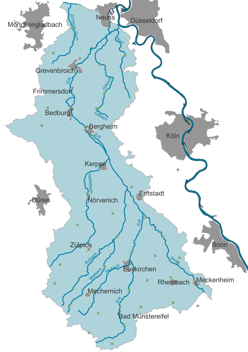 aktuelle Messwerte und Hochwasserinformation - Erftverband